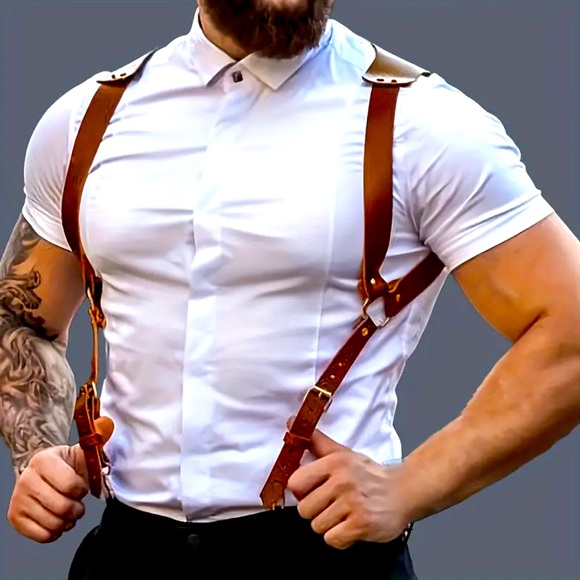 fetish | Accessories | Sexy Shoulder Kinky Strap Leather Harness Club ...